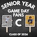 Personalized Senior Night Fan, Custom Glossy Cardstock Sports Fan - Etsy
