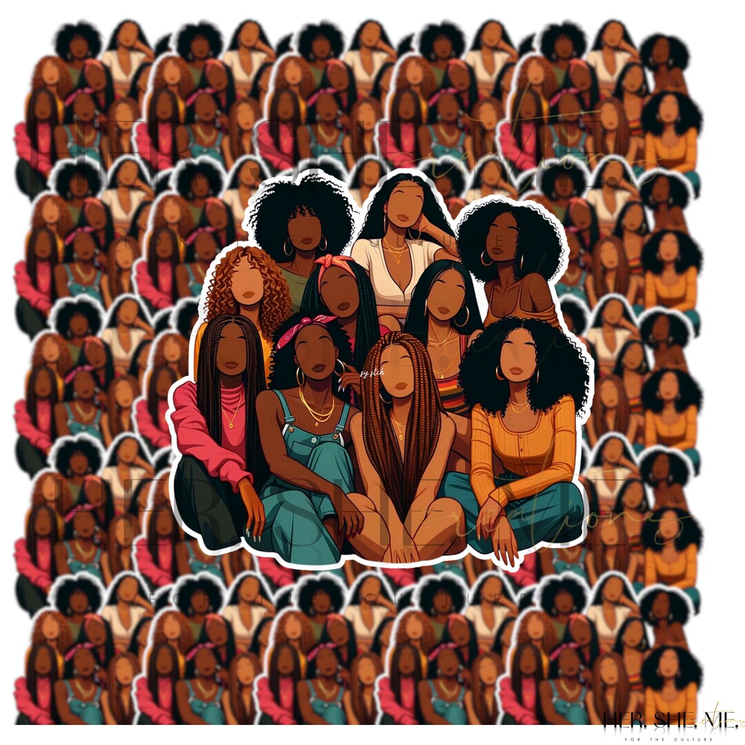 Black Women, African American Sticker, Planners Stickers, Affirmation ...