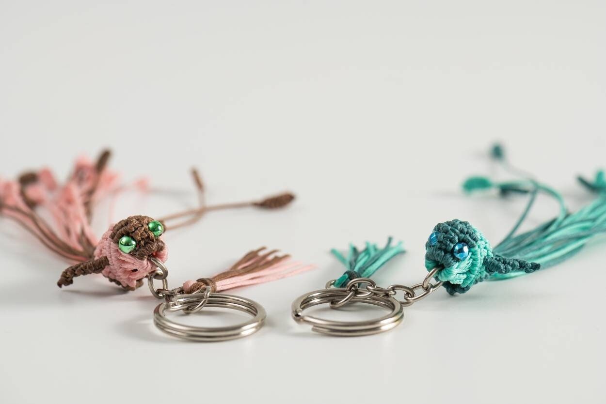 Koi Fish Macrame Keychain Christmas Gift for Fish Lovers & - Etsy UK