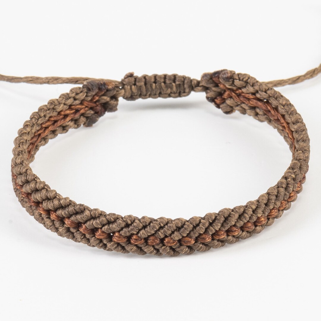 Brown Friendship Bracelet, Father's Day Gift, Ankle Bracelet, Macrame ...