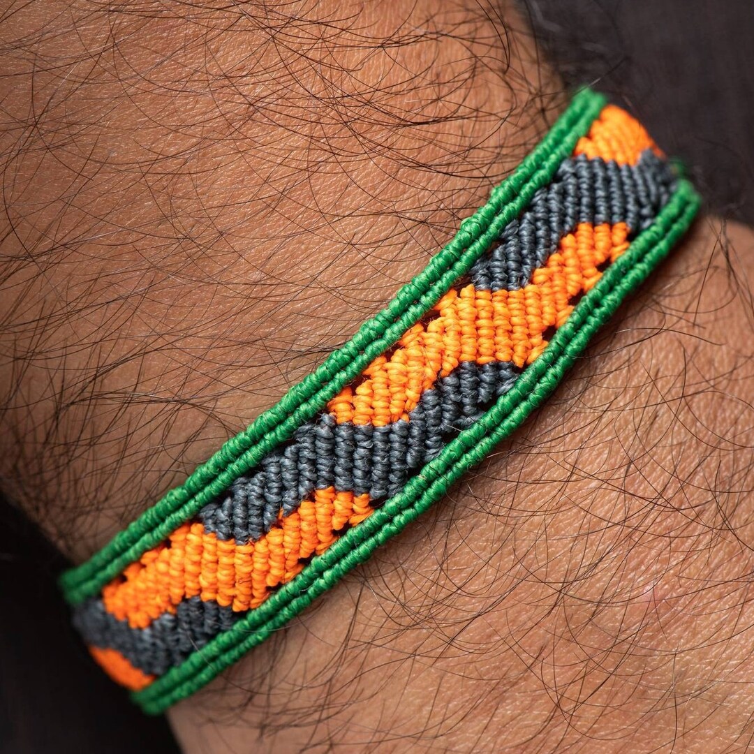 Orange Bracelet for Men, Christmas Gift for Teenage Boy, Orange ...