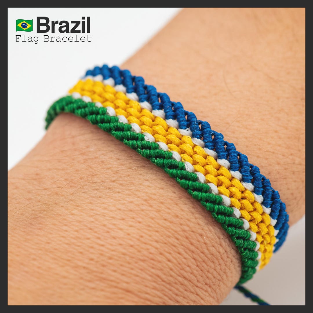 Brazil Flag Bracelet, Patriots Gifts, Brazilian Bracelet, Birthday Gift ...