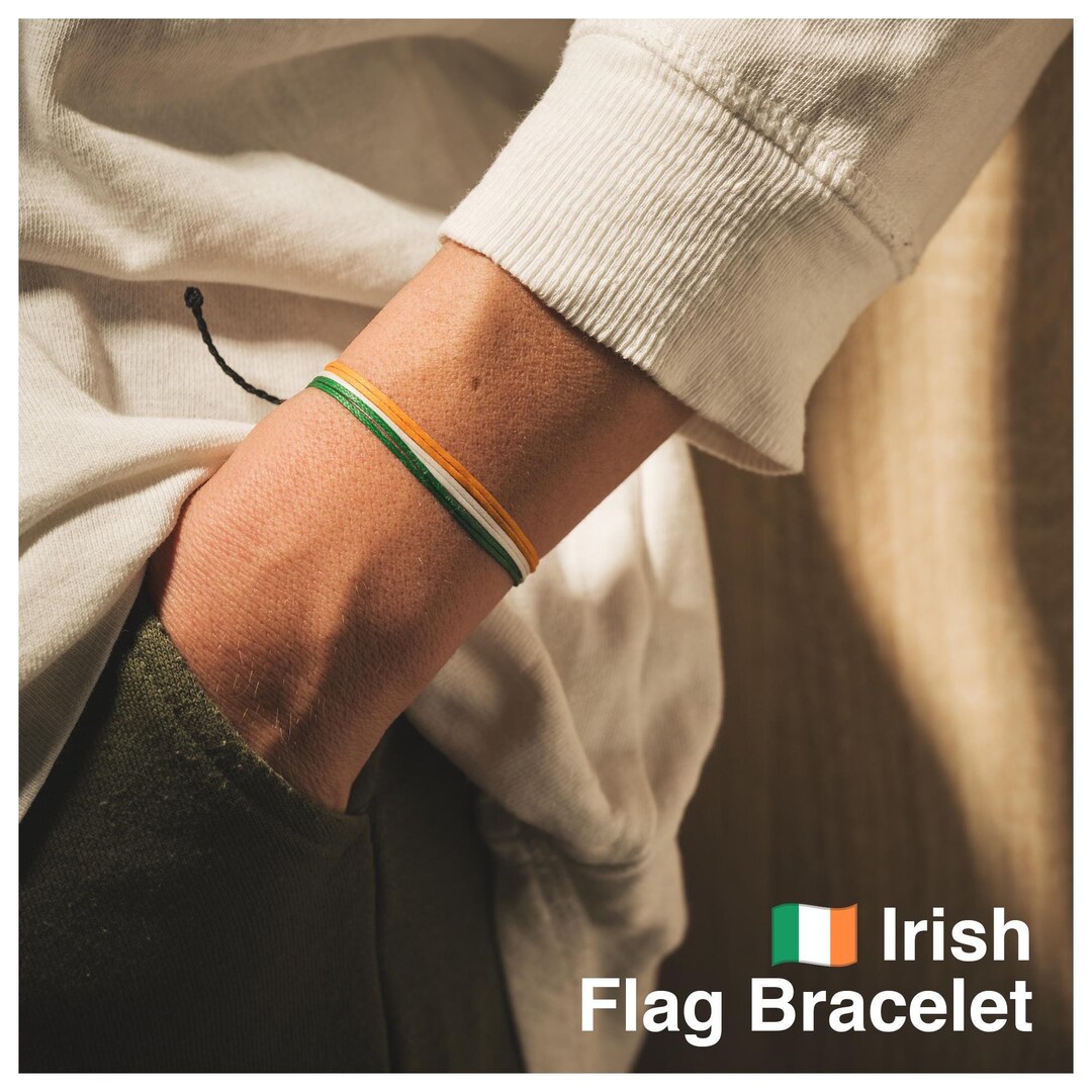 Irish String Bracelet Flag for Men, Patriots Gifts, Ireland String ...