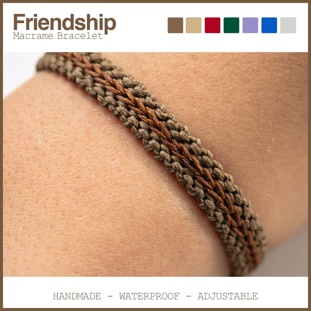 Brown Friendship Bracelet, Fathers Day Gift, Summer Sale Jewelry ...