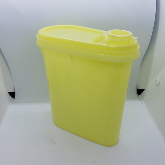 Vintage Yellow Tupperware Container With Snap Top Lid | Etsy
