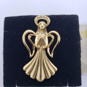 New in Box. Vintage AVON Angel Pin. Goldplated. Rhinestone Halo - Etsy