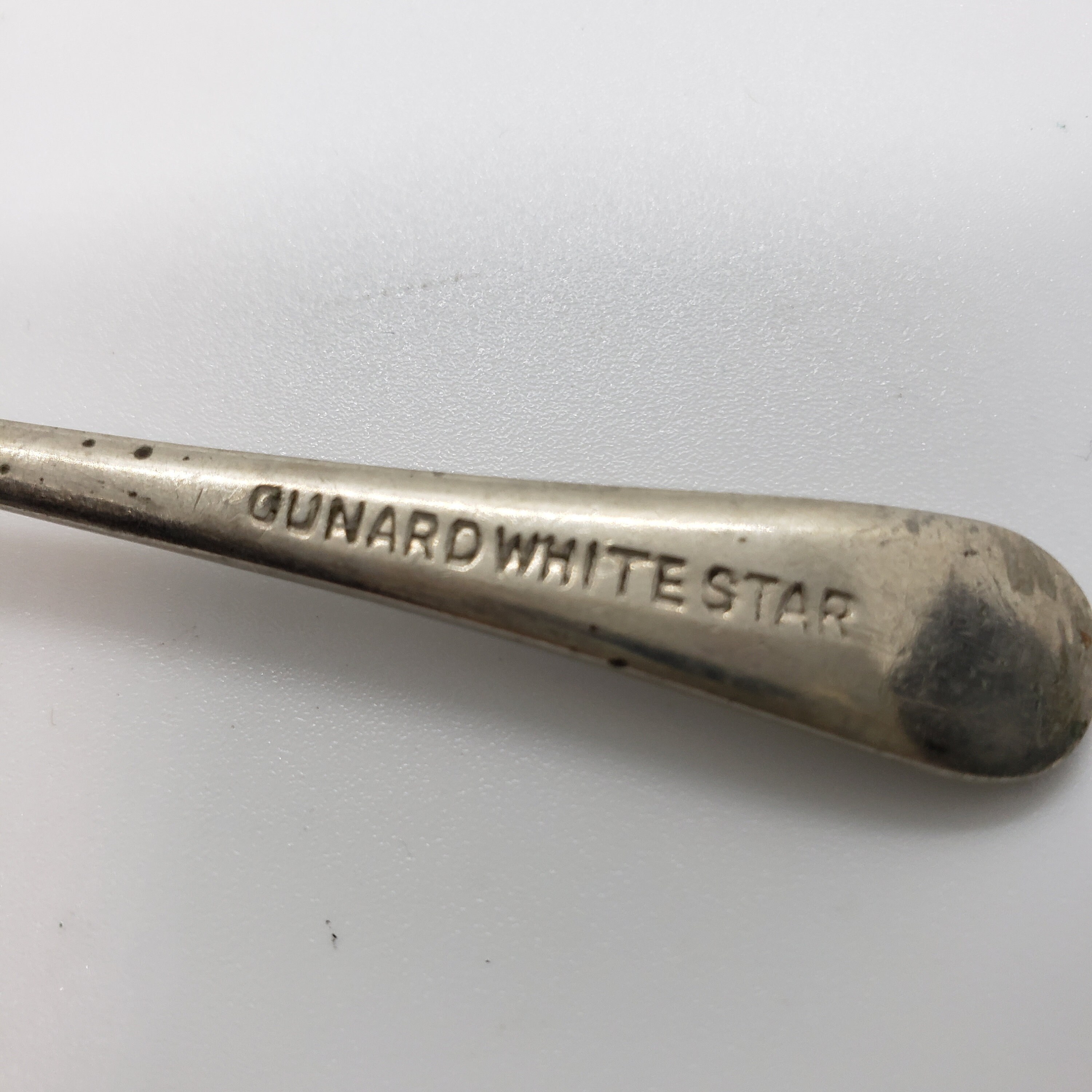 Art & Collectibles 5 Nickel silver plated G Ltd NS Vintage Cunard White Star small spoon ...