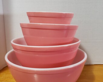 Pink Pyrex Bowls - Etsy
