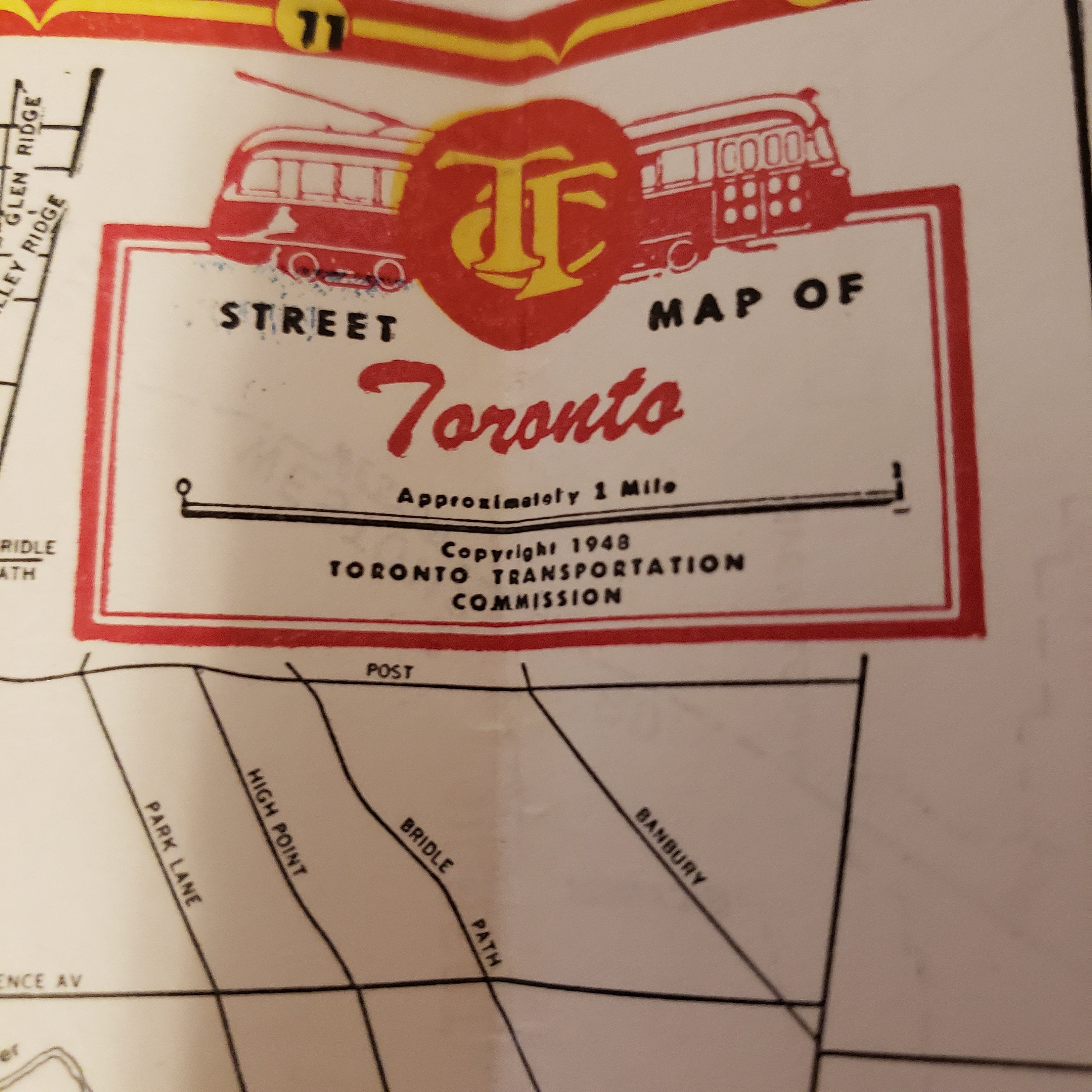1948 Toronto Visitor Guide. Toronto Transportation Commission. - Etsy