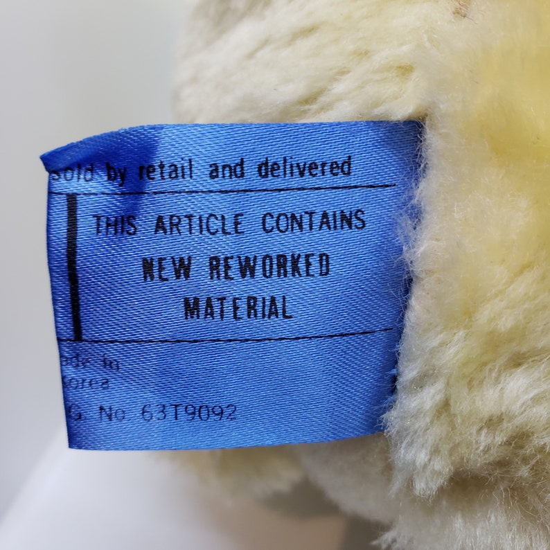 Vintage 14 Yellow Plush Teddy Bear With Hinged - Etsy