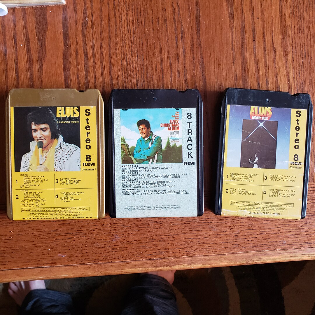 3 Vintage 8tracks Elvis Presley. Tested. Christmas Album. Canadian ...