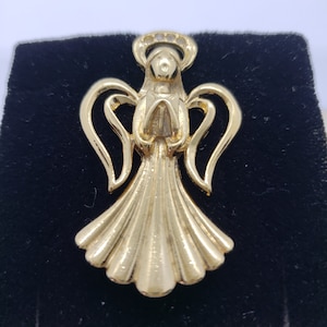 New in Box. Vintage AVON Angel Pin. Goldplated. Rhinestone Halo - Etsy