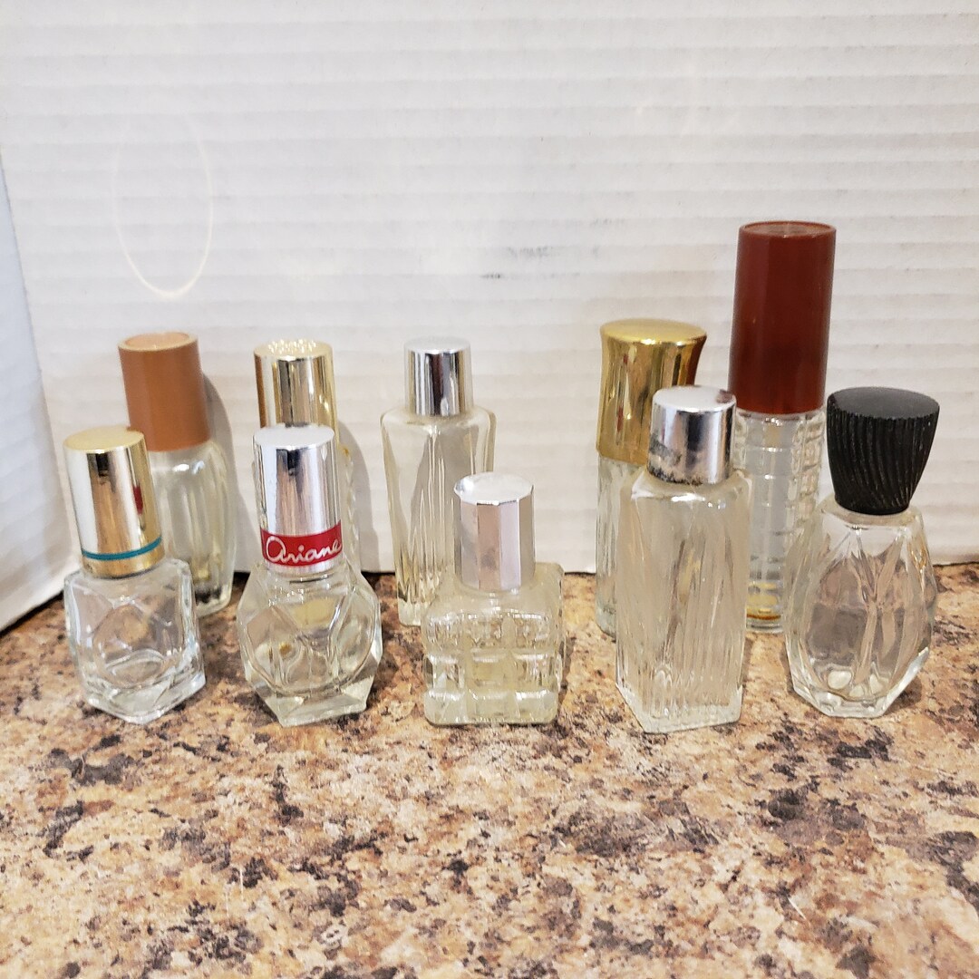 Group of 10 EMPTY Avon Perfume Jars. Glass Containers. Cologne - Etsy