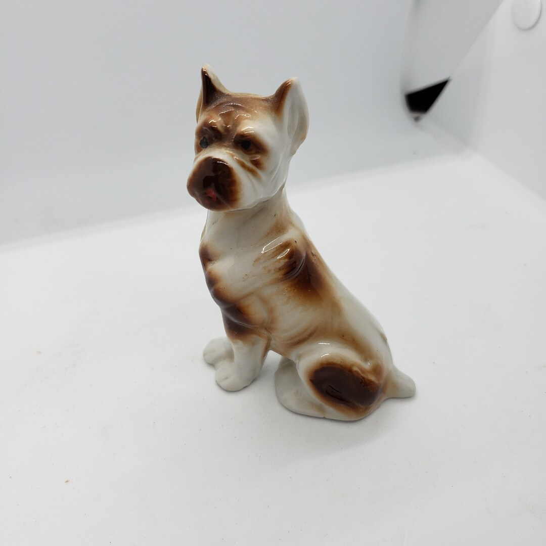 Vintage Porcelain Boxer Dog Made in Japan - Etsy