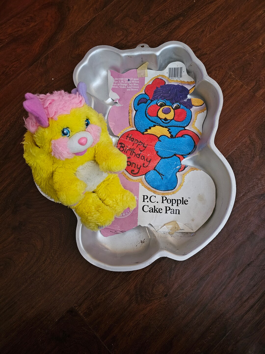 Vintage Popple Cake Pan. Yellow Popple Stuffie Potato Chip. Stain ...