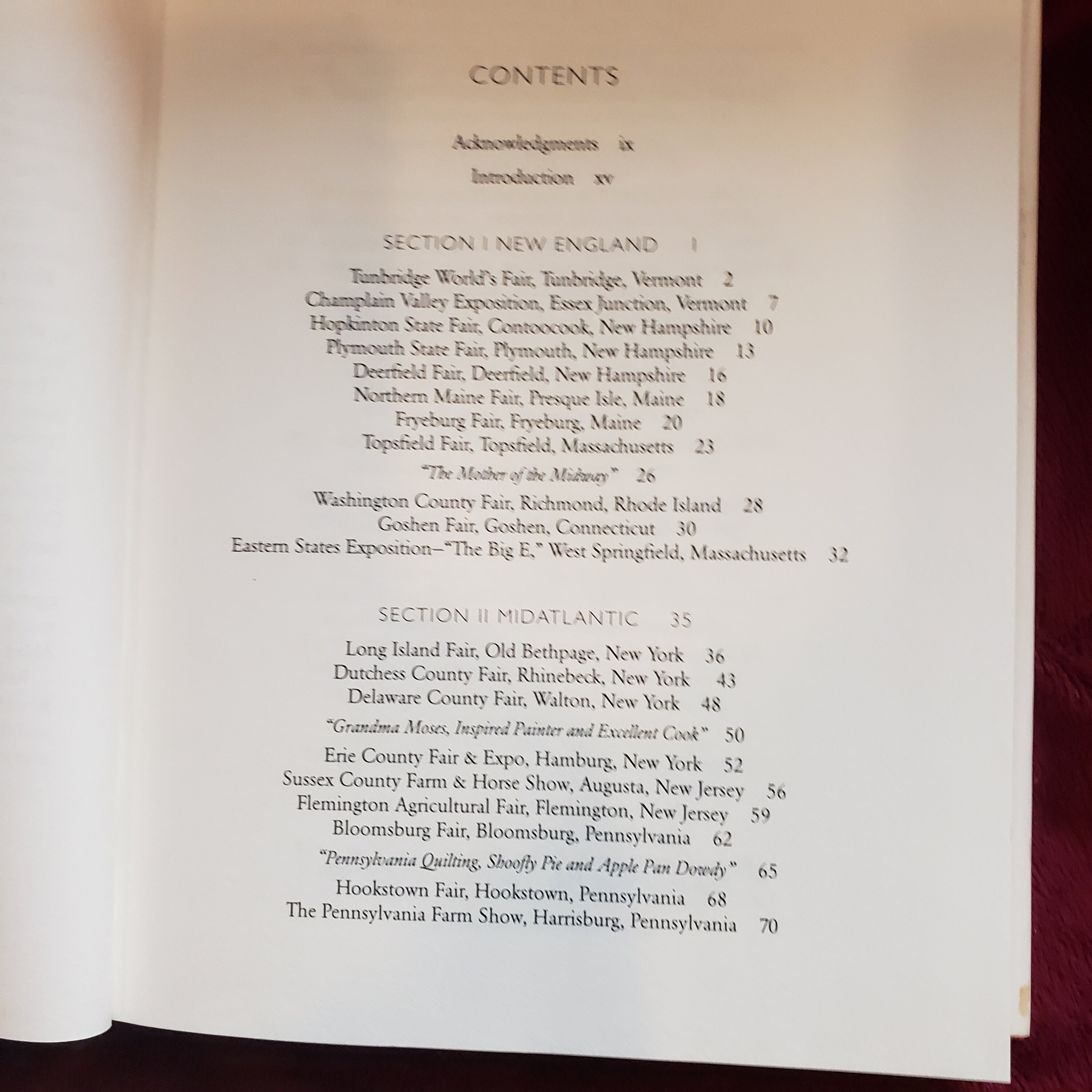Hardcover "the County Fair Cookbook" by Lynn Stallworth and Rod Kennedy ...