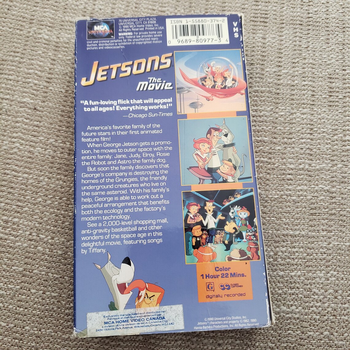 Set of 2 Animated VHS Tapes the Jetsons the Movie & All Dogs - Etsy