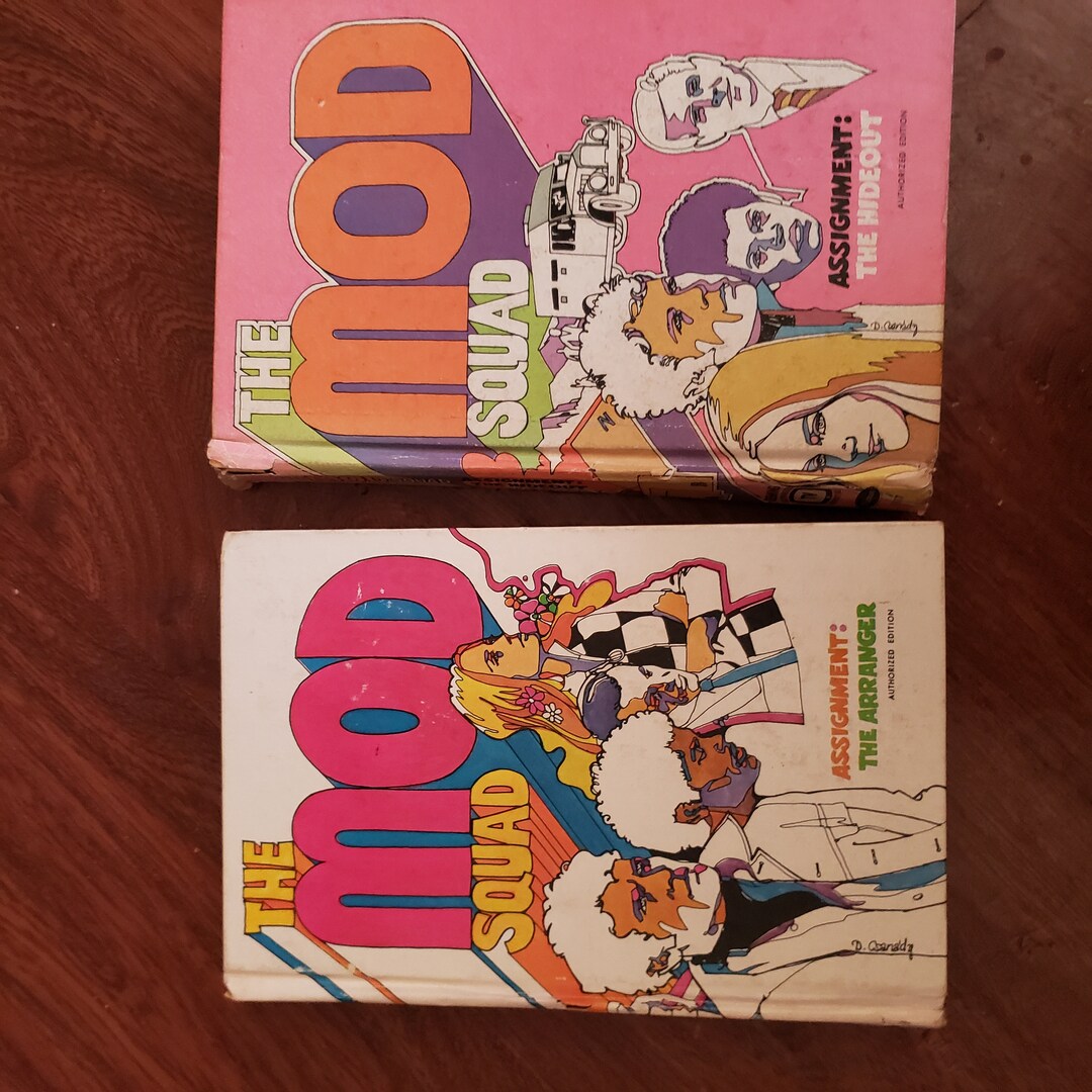 Set of 2 Vintage Hardcover Books. the Mod Squad. TV Show 1970s. - Etsy