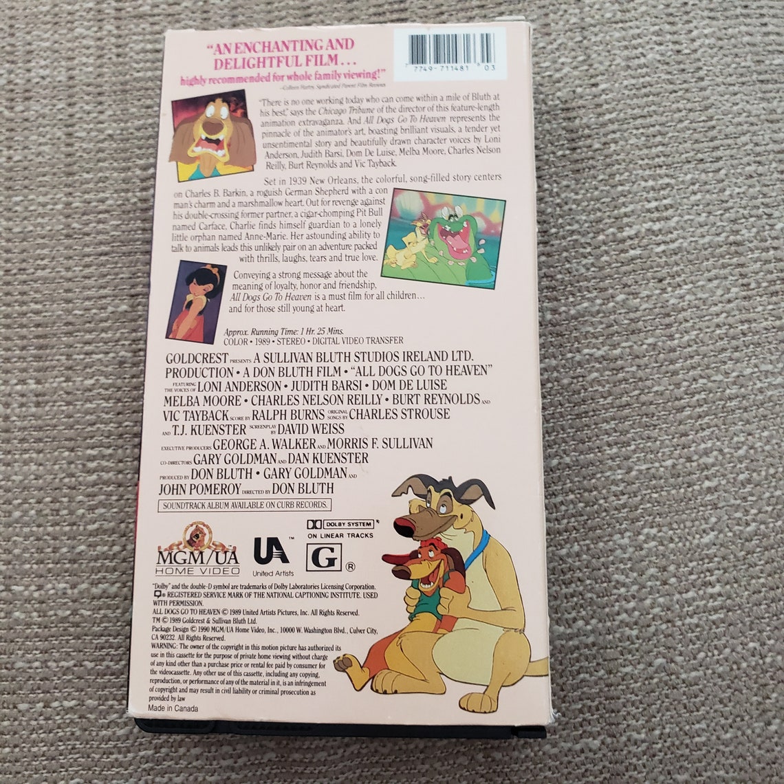 Set of 2 Animated VHS Tapes the Jetsons the Movie & All Dogs - Etsy