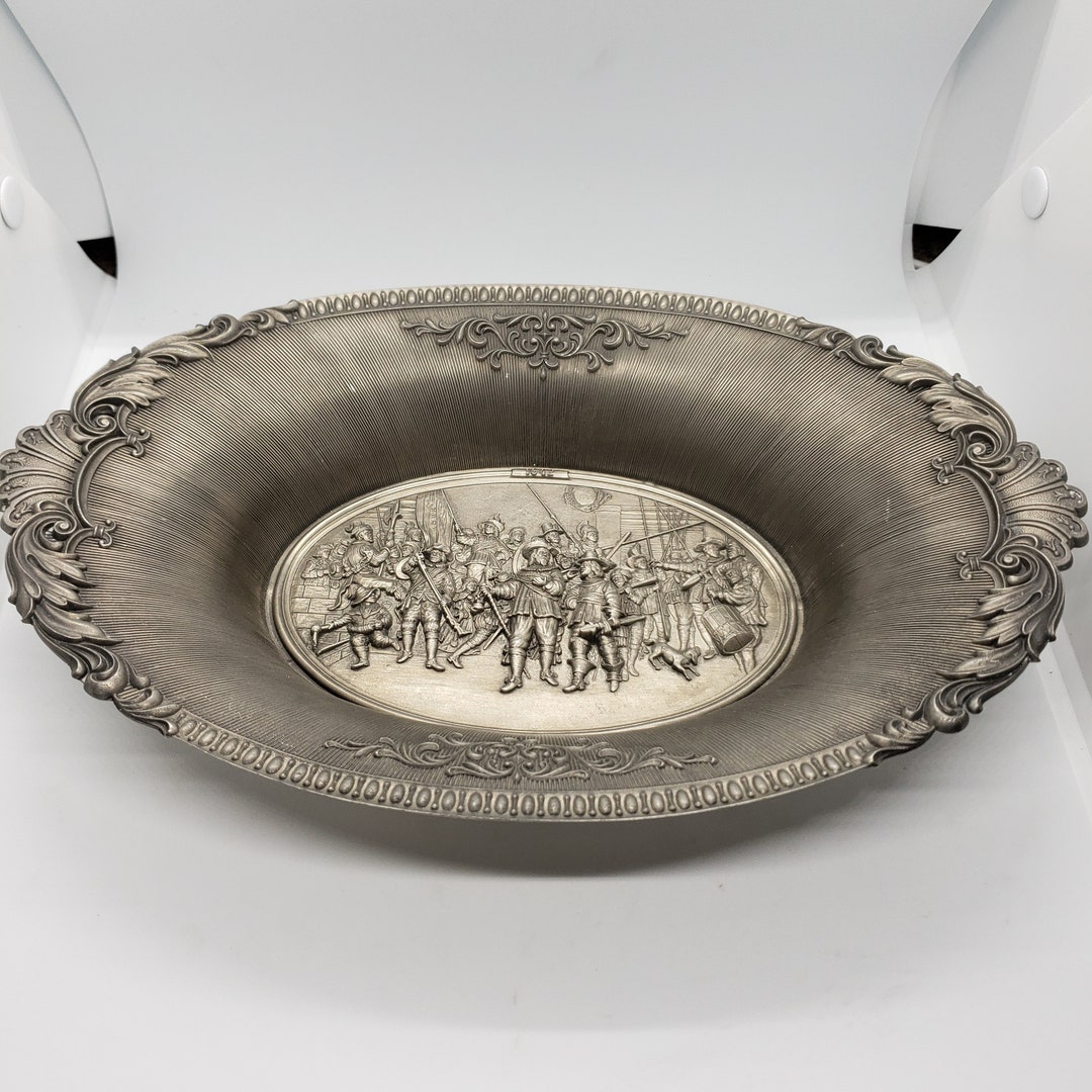 Vintage Pewter Tray by WMF Zinn 1642 Great Rebellion - Etsy