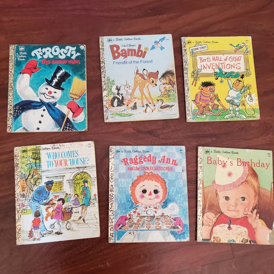 Set of 6 Little Golden Books. 1960&70s No Upc Codes on Books. Childrens ...