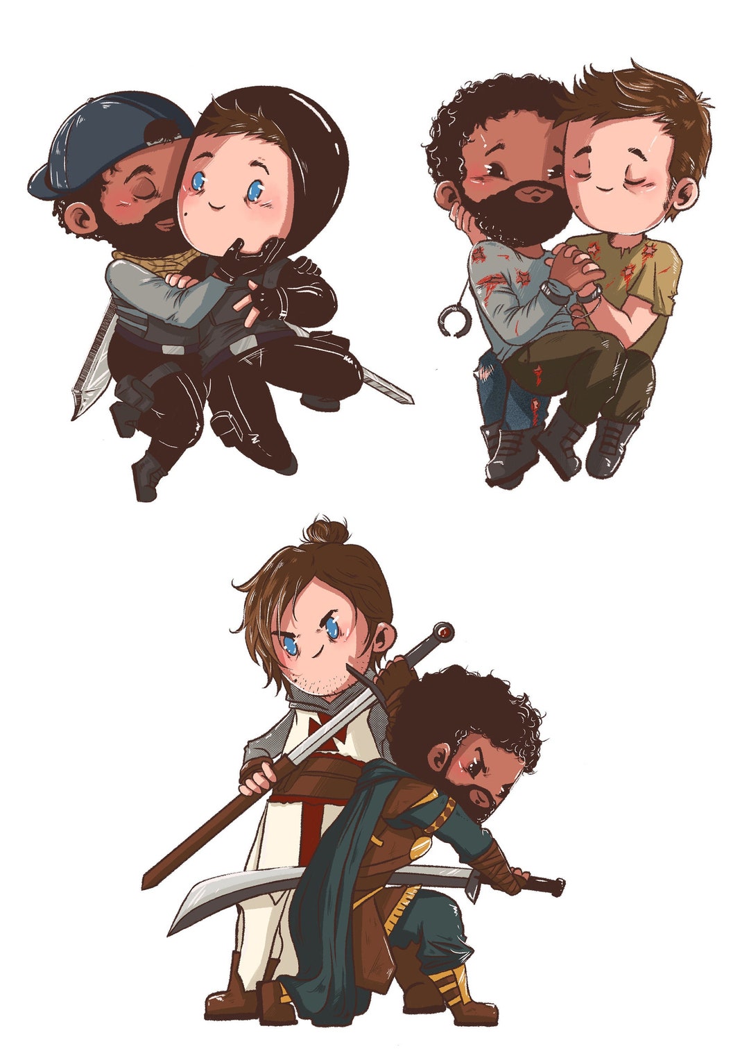The Old Guard-chibi Sticker (joe/nicky Edition) - Etsy