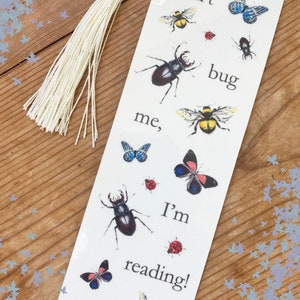 Bugs Bookmark, Insects Bookmark, Children's Gift, 'don't Bug Me, I'm ...