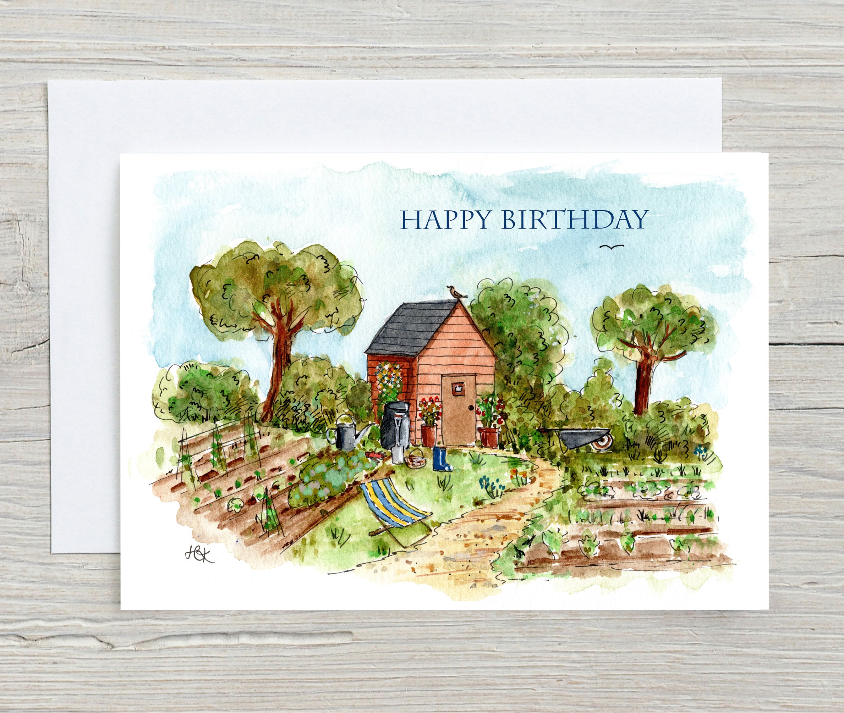 Gardening Birthday Card, Allotment Birthday Card, Gardening Card ...