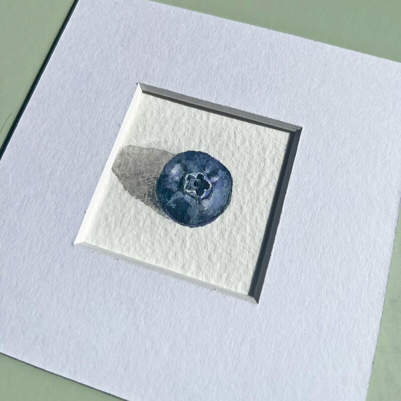 Blueberry Painting - Etsy