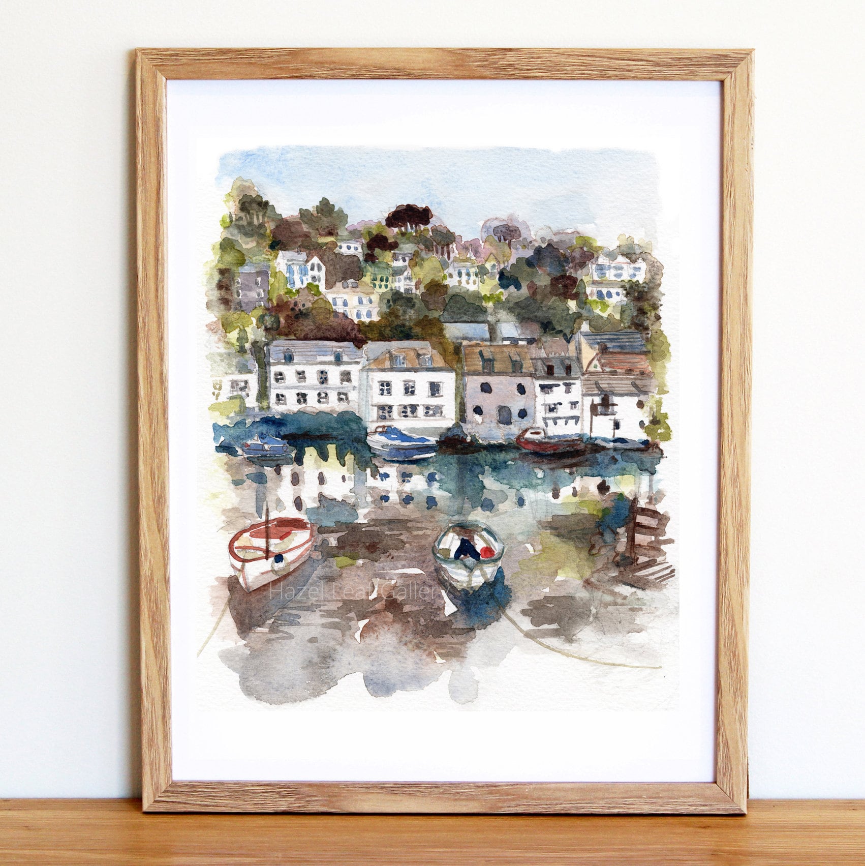 Watercolour Painting of Polperro, Art Print of Original Painting ...