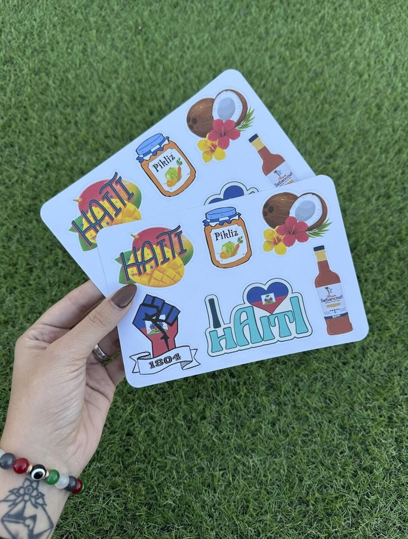 Haiti Sticker Sheet | Waterproof Stickers - Etsy