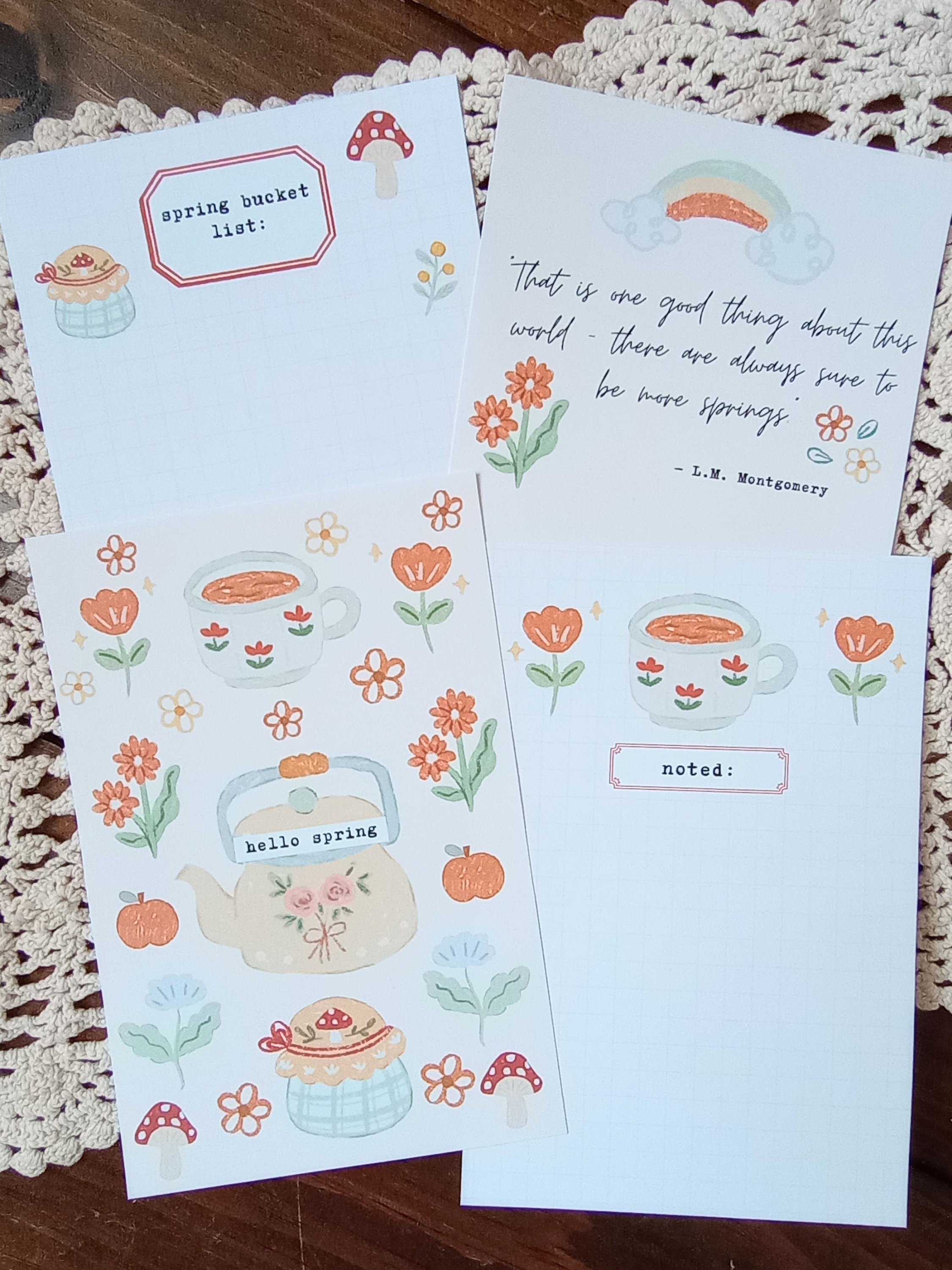 Spring Folk Art Journal Cards - Printable Journal Cards for Journaling ...