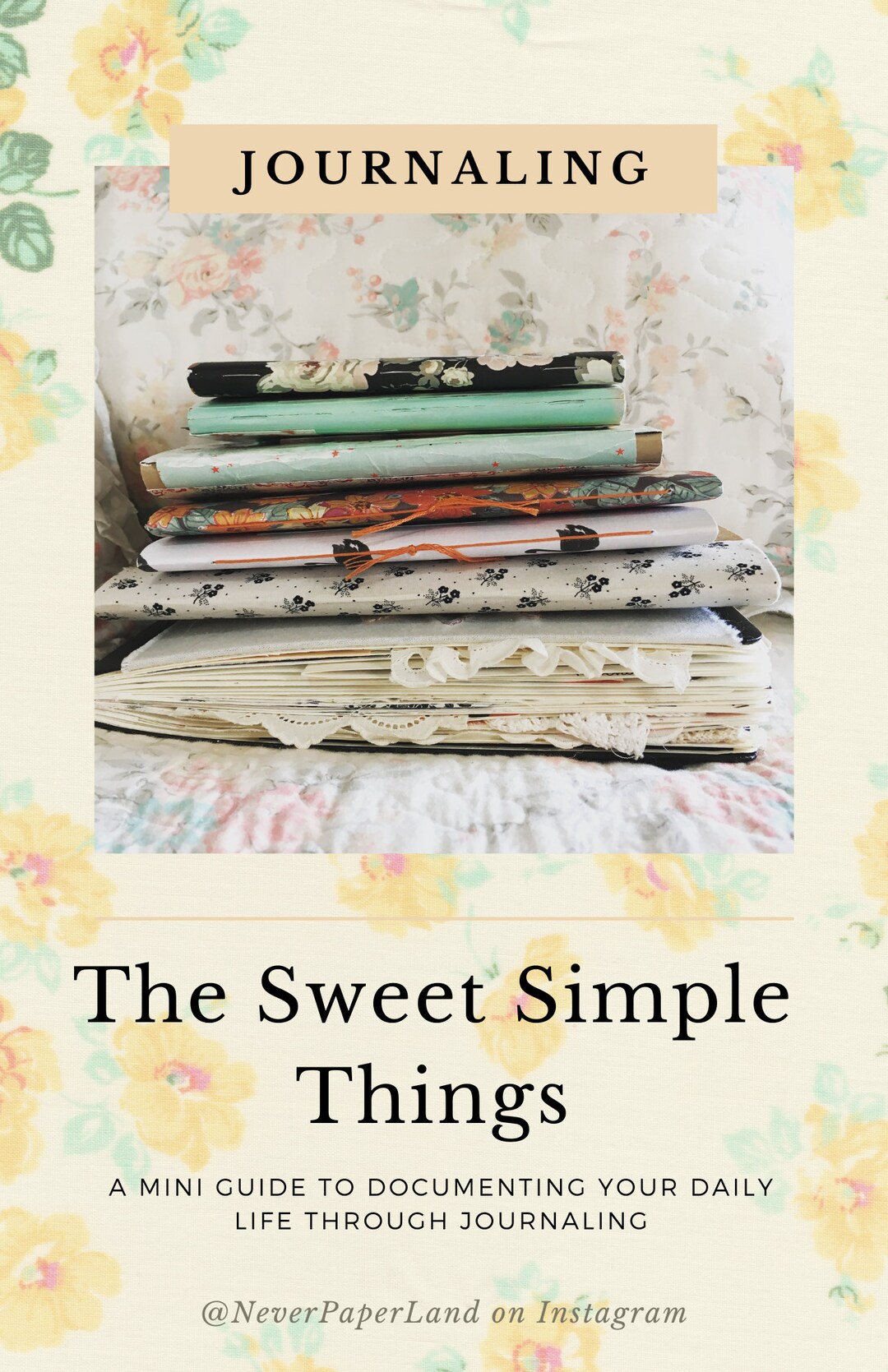 Journaling the Sweet Simple Things - Mini Ebook - Etsy