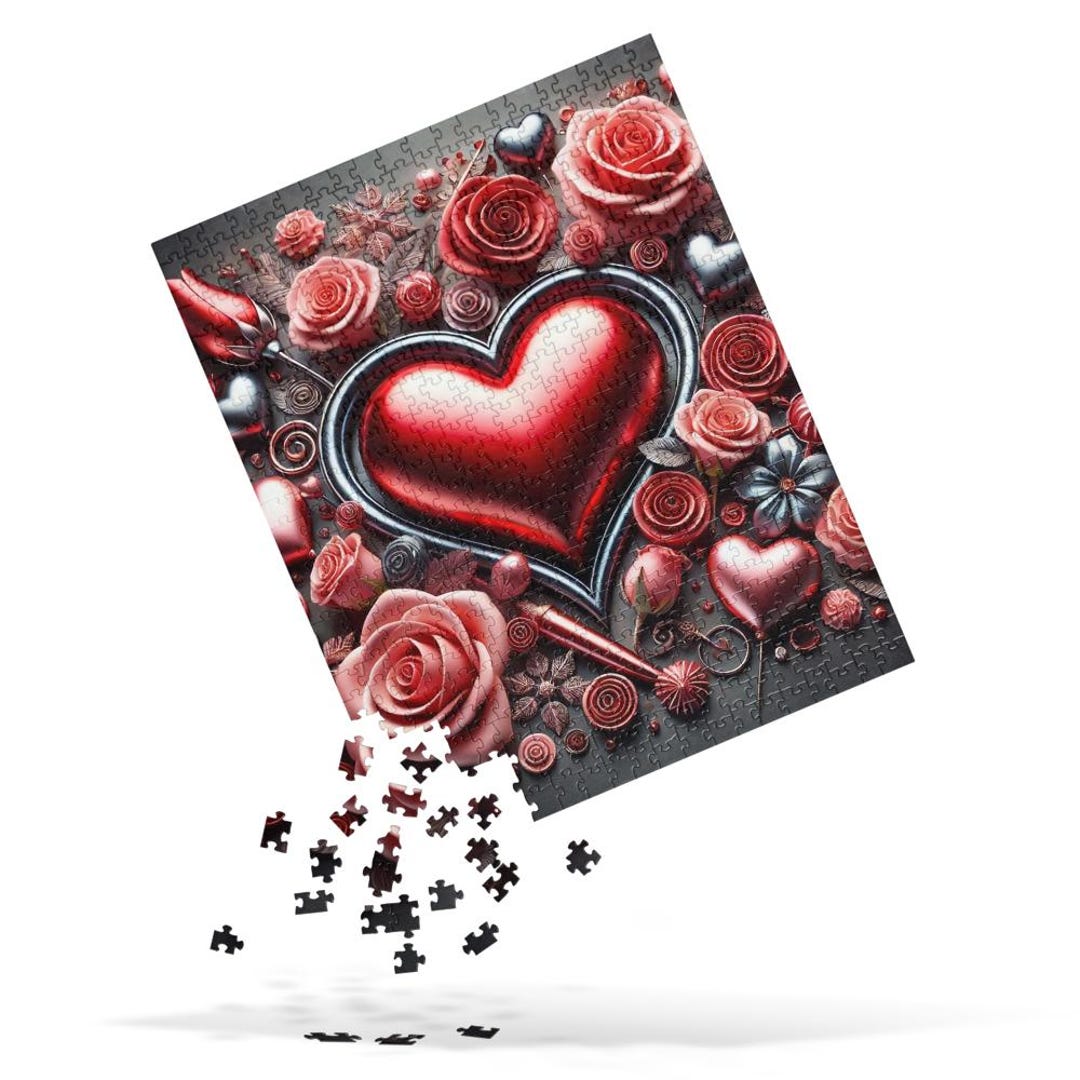 Valentine's Day Jigsaw Puzzle Romantic Gifts for Couples, Unique Fun ...