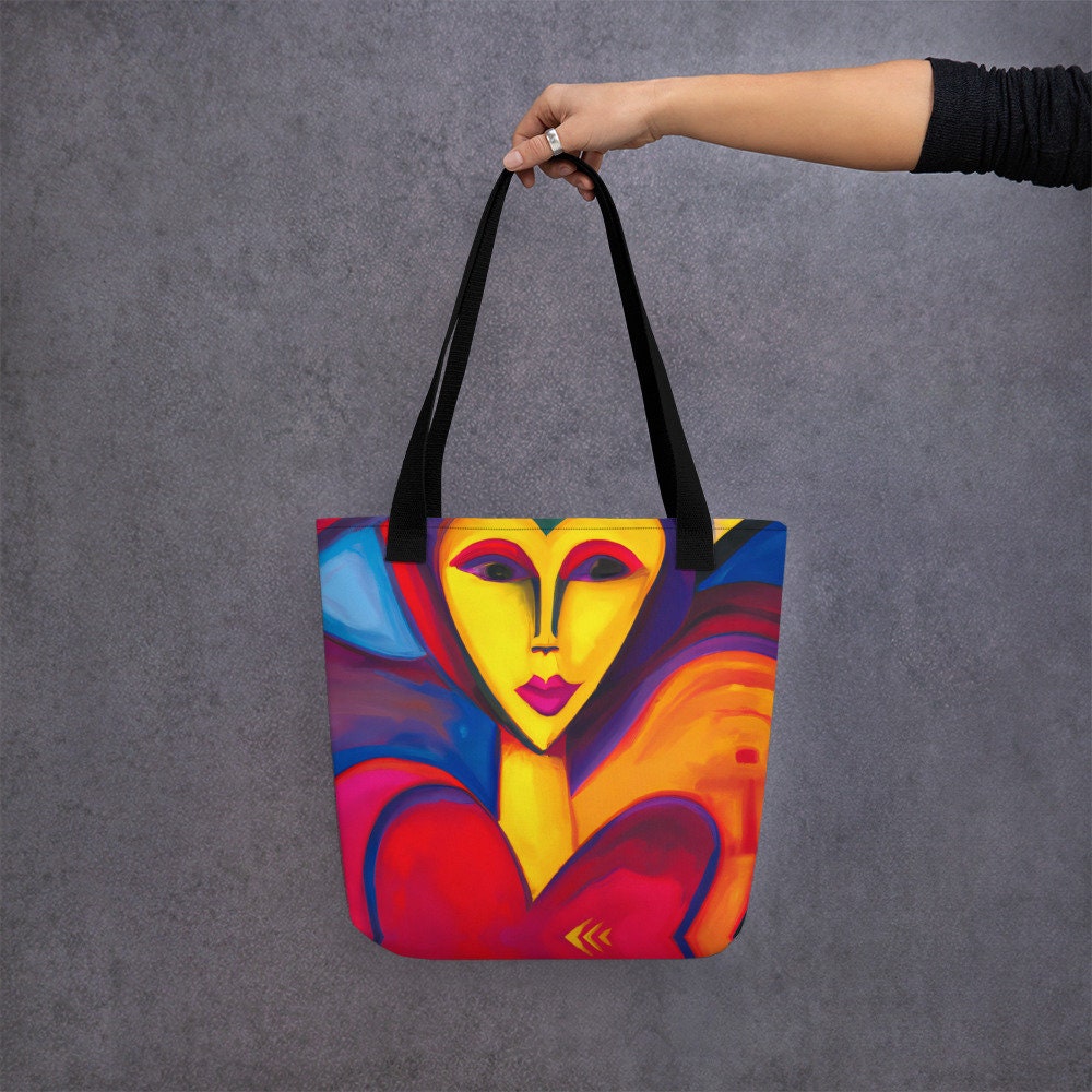 Surreal Art Canvas Tote Bag Artsy Tote Bag Painting Tote - Etsy