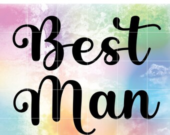 Best Man Svg - Etsy UK
