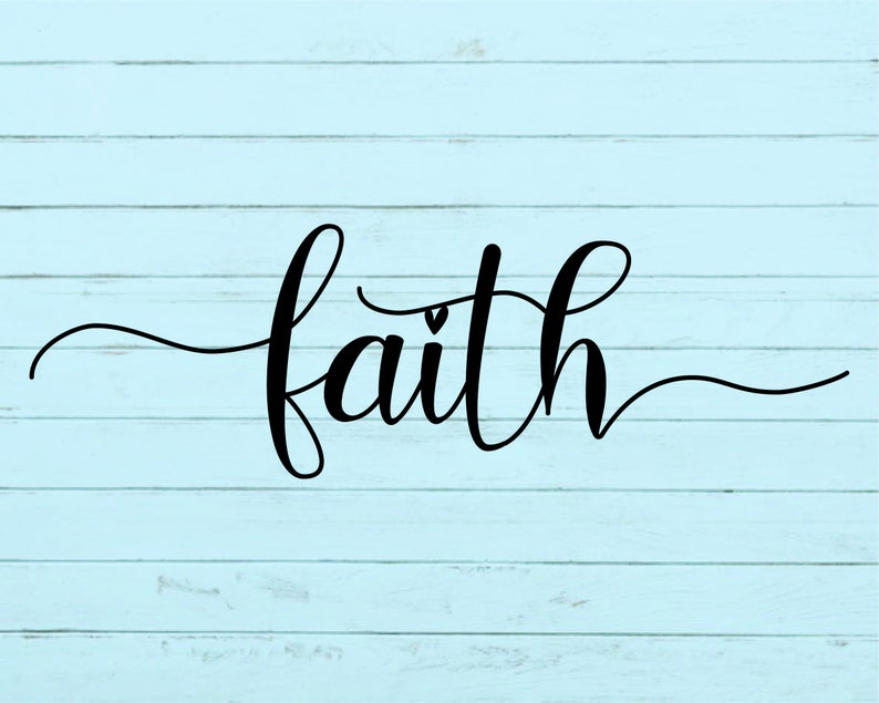 Fe Svg Fe Cruz svg Archivo de corte de fe fe cruz clipart - Etsy España