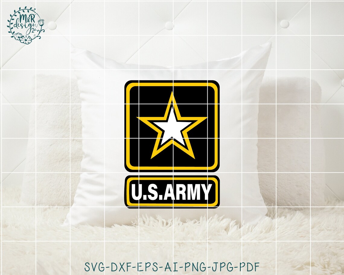 United States Army Logo SVG sublimation svg Words with Star | Etsy