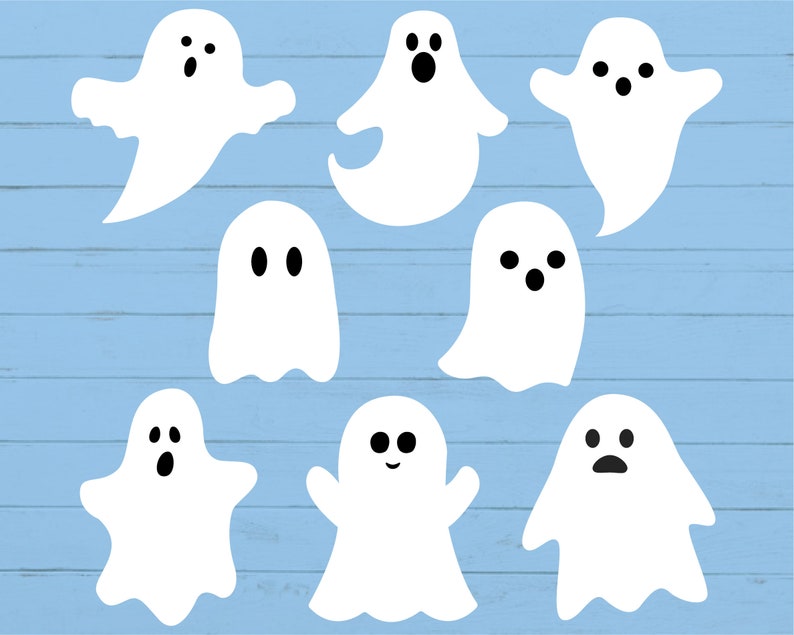 Ghost Svg Bundle Png Dxf Eps Ai Pdf Jpg Ghost SVG Cute - Etsy