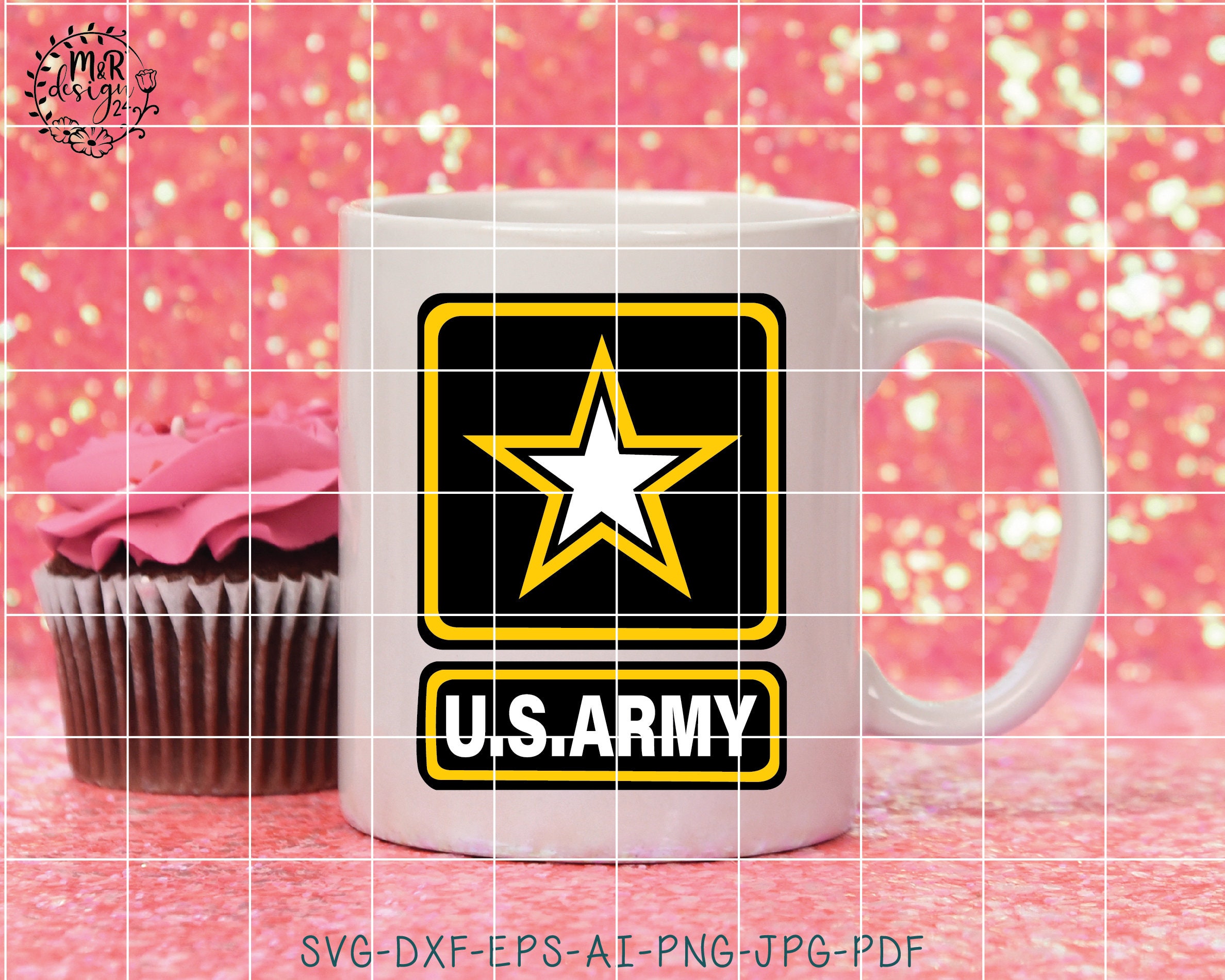 United States Army Logo SVG sublimation svg Words with Star | Etsy
