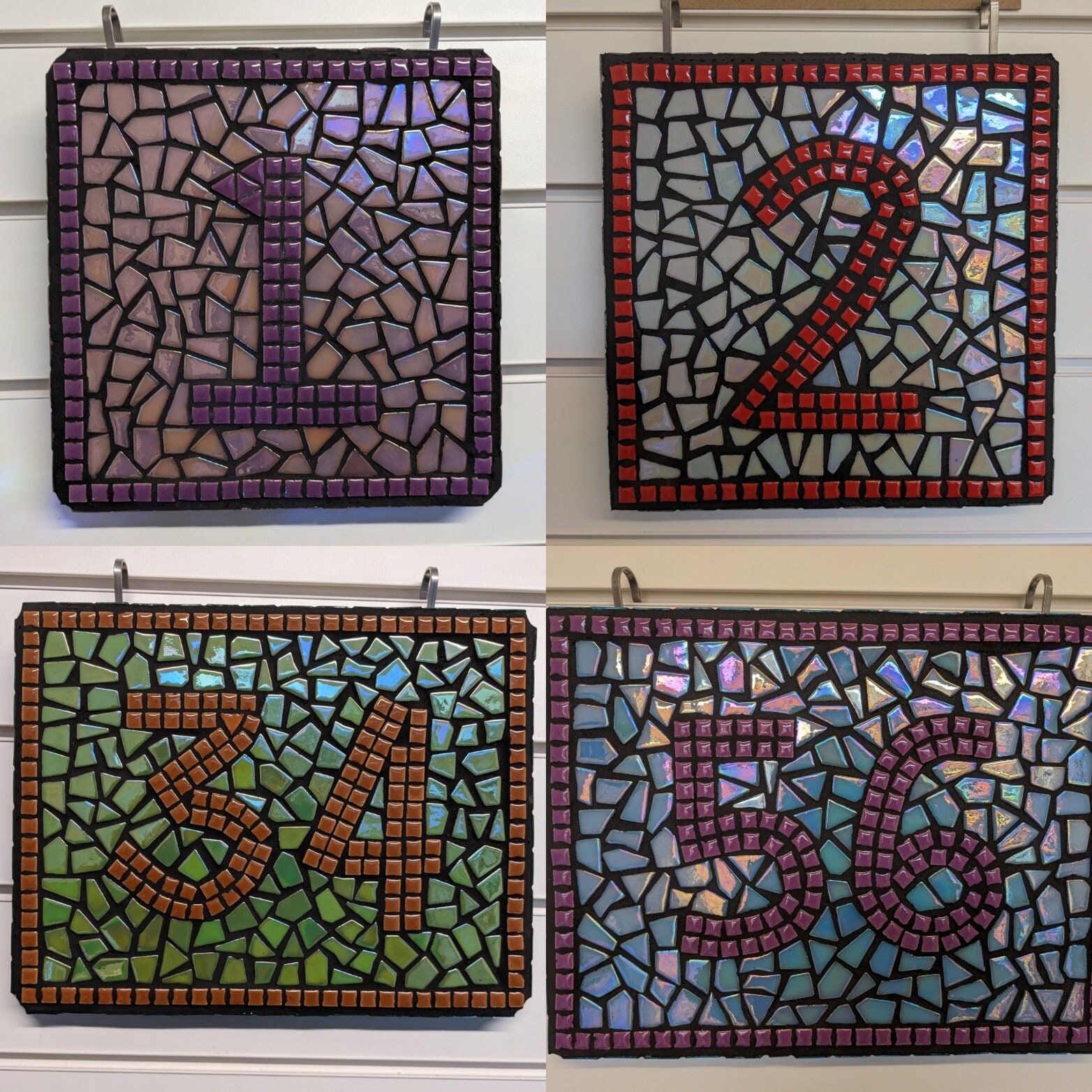 Unique House Number Plate Address Sign Ceramic & Glass Plaque ...