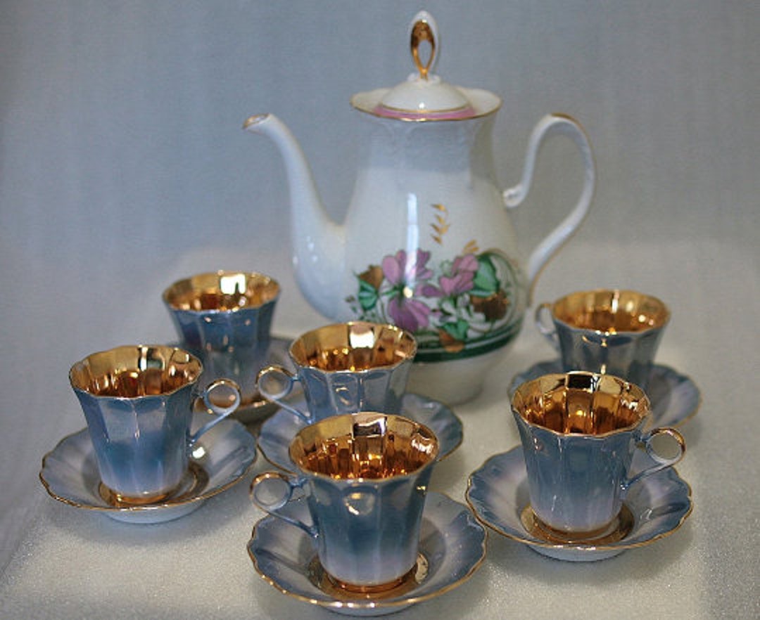 Porcelain Coffee Pot-teapot From the Soviet Union From Ukraine - Etsy