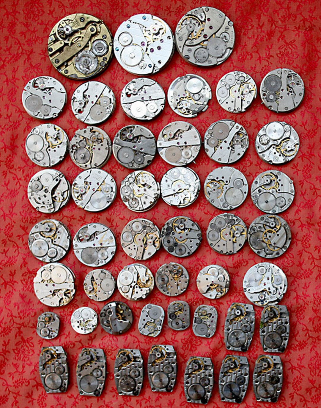 50 Vintage Watch Movements - Mechanisms From Russian Wrist Watches ...