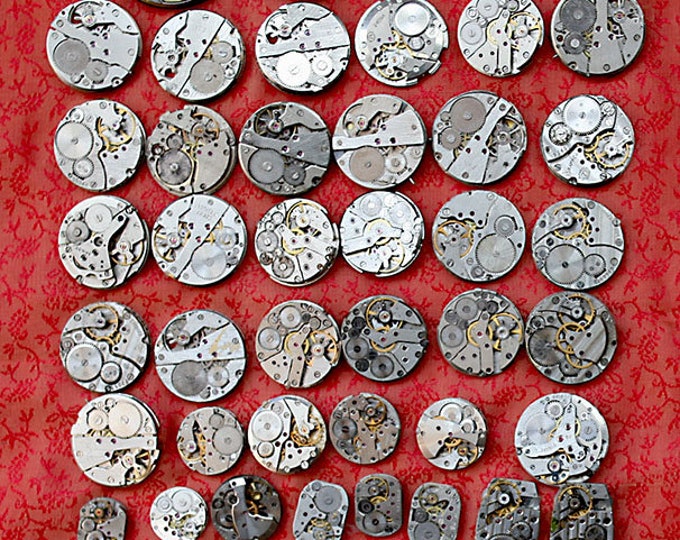 50 Vintage Watch Movements - Mechanisms From Russian Wrist Watches ...