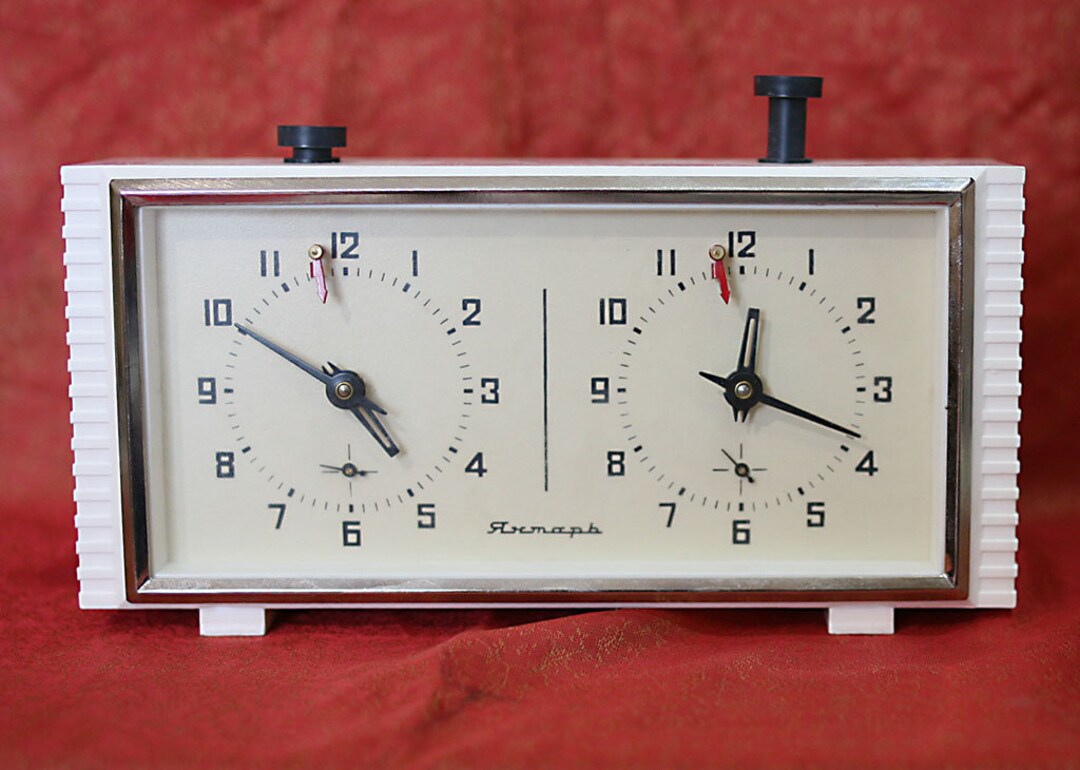 Vintage Soviet Chess Clock Amber Plastic Workers 1970s - Etsy