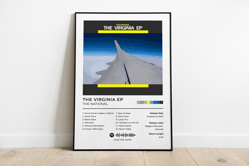 Virgina EP, Redesign the National Band Cover Album Print Poster - Etsy