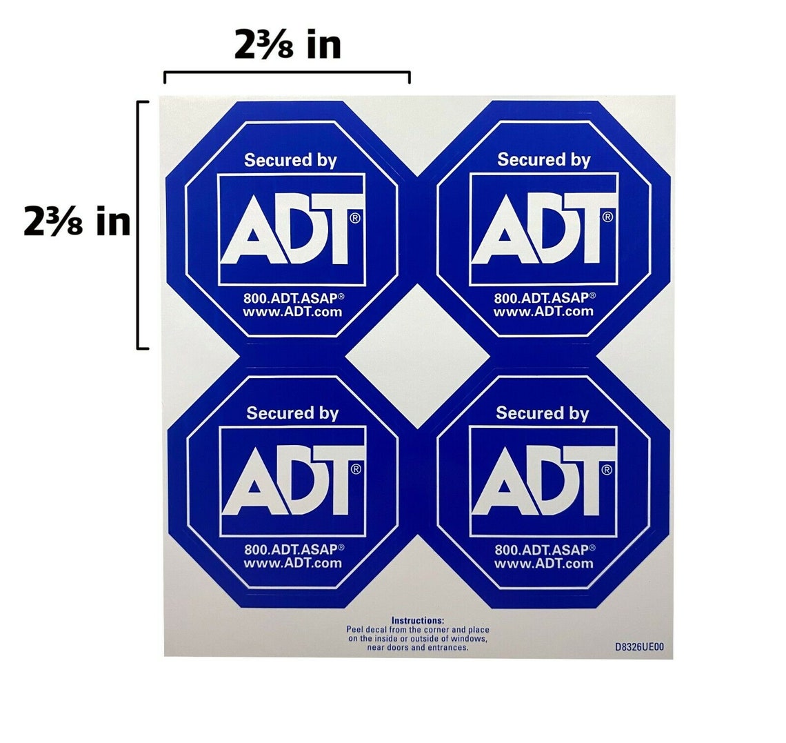 ADT Stickers Double-sided Classic Design HD Printed - Etsy