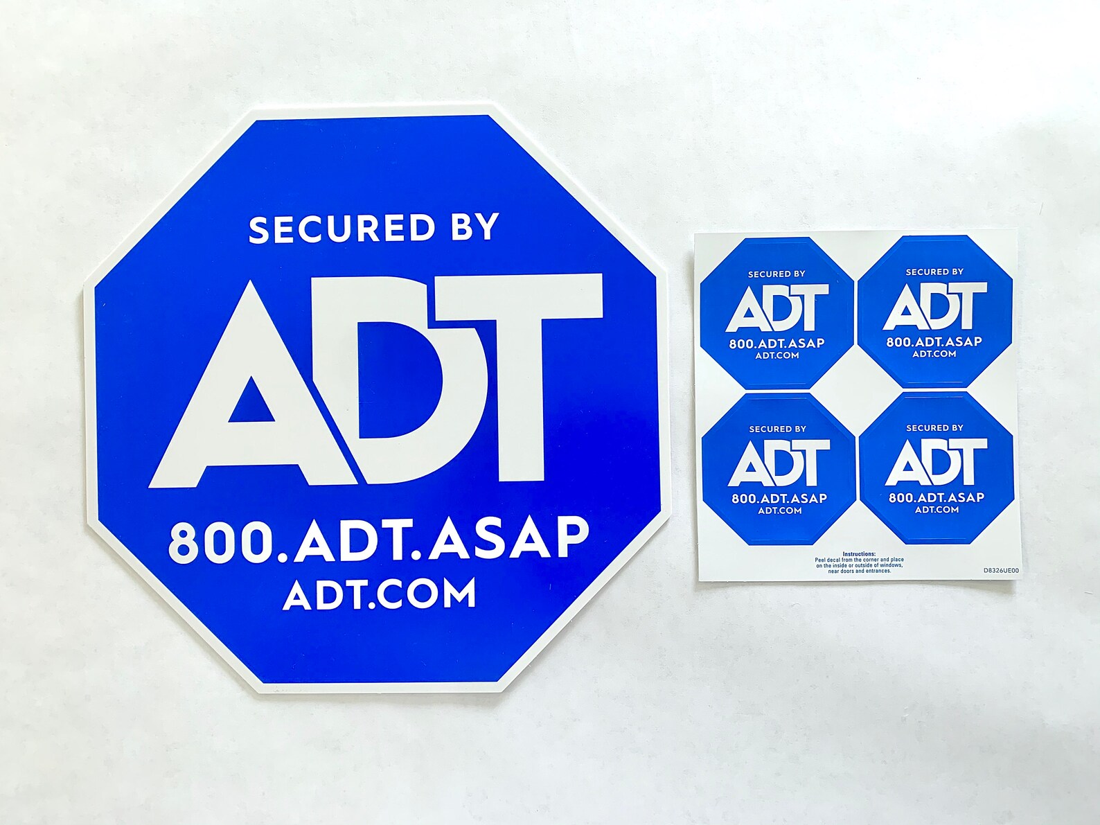 ADT Yard Sign with no Post and 4 Window Stickers | Etsy