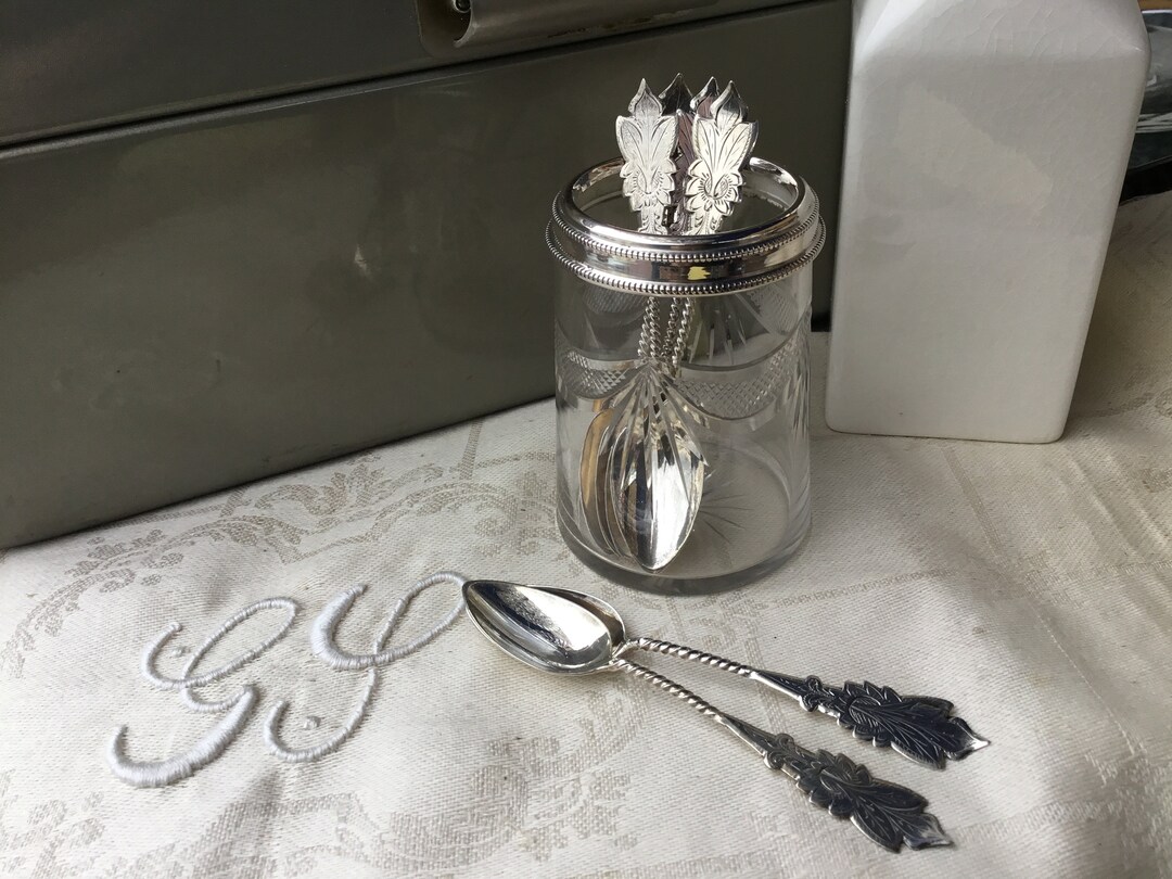 Cut Crystal Spoon Vase With Double Silver Pearl Rim - 6 Dutch ...