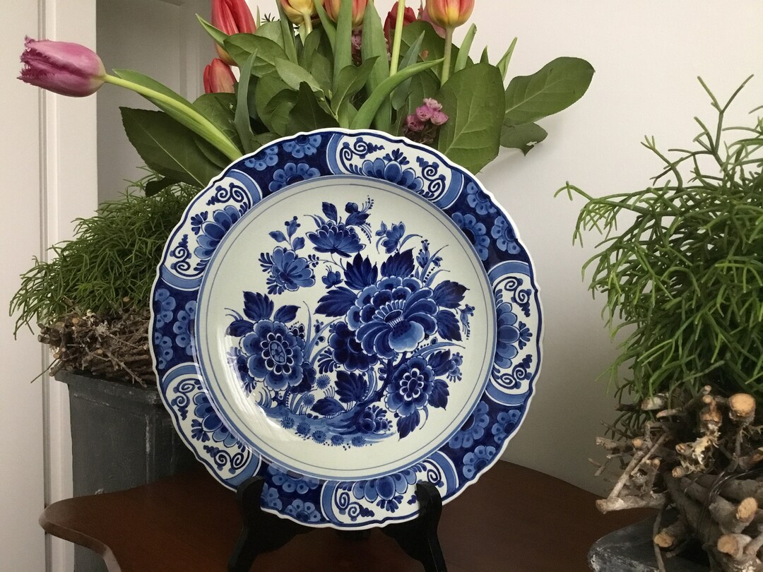 Delft Blue Wall Plate Royal Porceleyne Fles Hand-painted Large wall ...